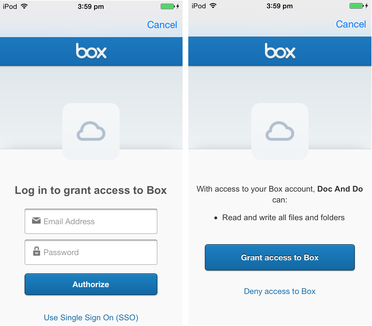 Box Integration in iOS apps - Innofied